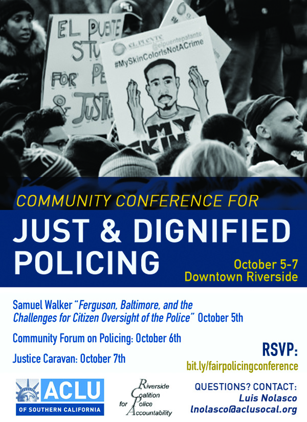 Riverside Community Conference to Promote Fair, Transparent Policing ...